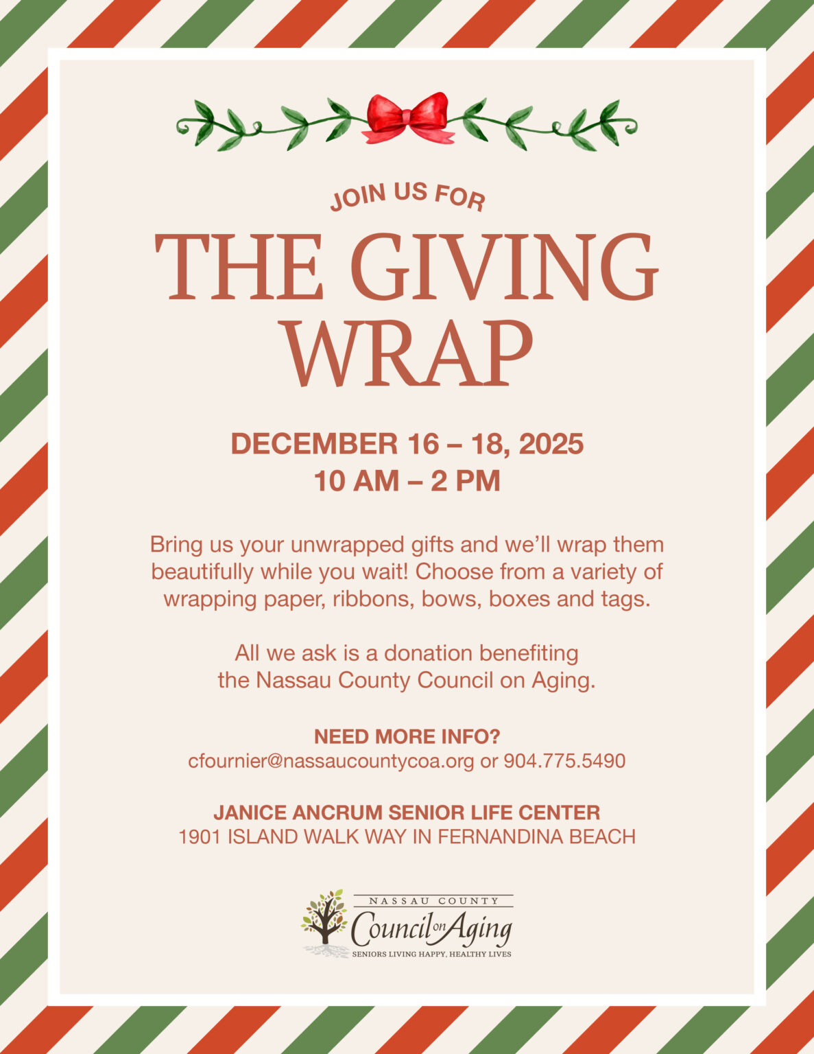 Nassau County Council on Aging to host 'The Giving Wrap' holiday ...